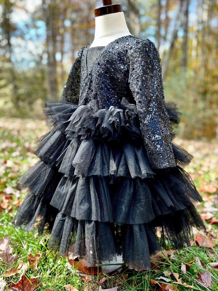 Kalena Dress. Black – What A Princess LLC